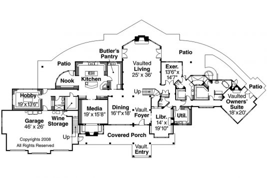 Planos de Mansiones de 2 Plantas – Planos de Casas Gratis